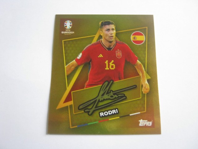 EURO 2024 Germany ESP SP RODRI,sa potpisom