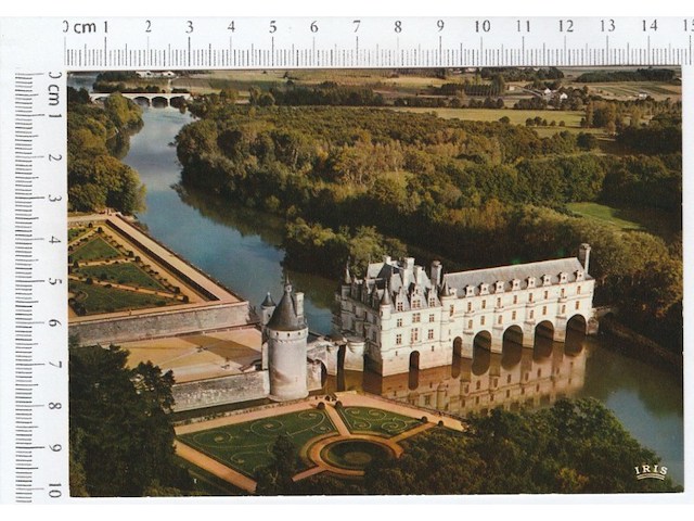 Chenonceaux - Le Chateau, Vue aerienne