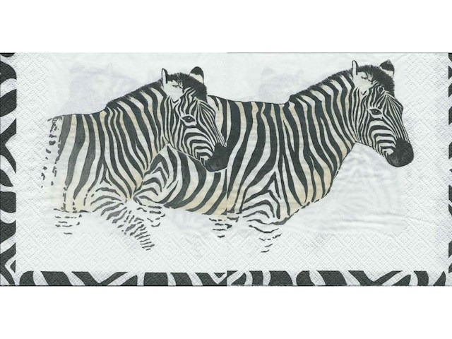 Salveta K18_041 - 33x33cm Afrika životinje Zebra