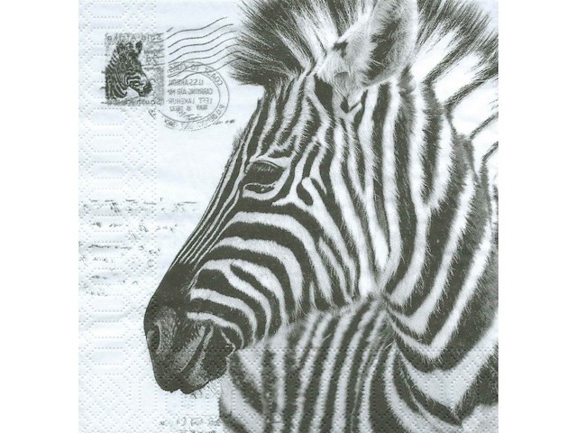 Salveta K18_039 - 33x33cm Afrika životinje Zebra