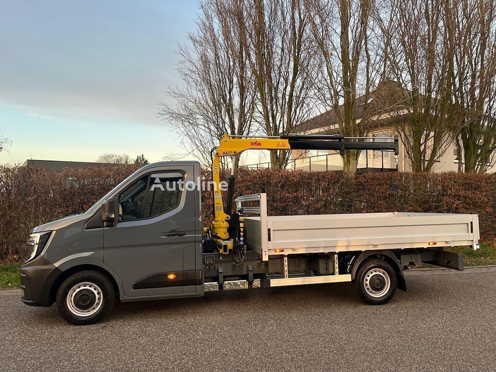 Novi Renault MASTER T35 2.0 dCi 170 LAADKRAAN HYVA HA27 E2 , openlaadbak , ni kamion s ravnom platformom < 3.5t