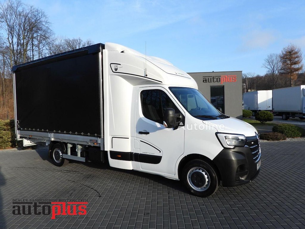 Renault MASTER PLANDEKA 8 PALET WEBASTO TEMPOMAT LEDY PNEUMATYKA KLIMATY kamion s ceradom < 3.5t