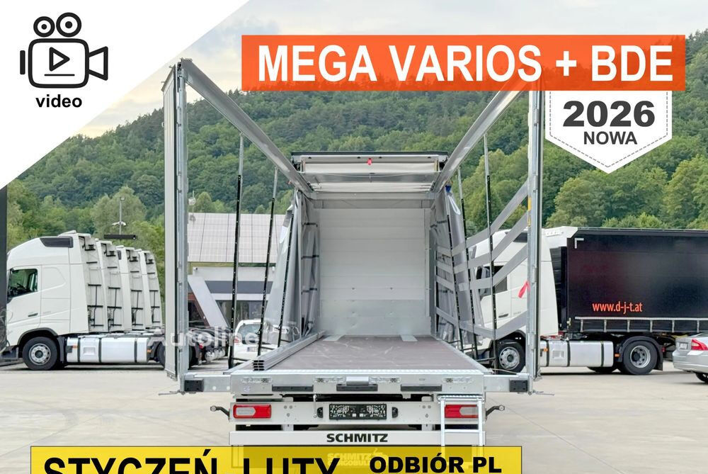 Nova Schmitz Cargobull Universal S CS 24/L 13.62 EB VARIOS poluprikolica sa kliznom ceradom
