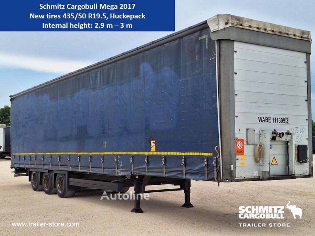 Schmitz Cargobull Curtainsider Mega poluprikolica sa kliznom ceradom