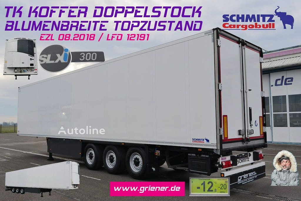 Schmitz Cargobull SKO 24/DOPPELSTOCK/BLUMEN 383 tsd poluprikolica hladnjača