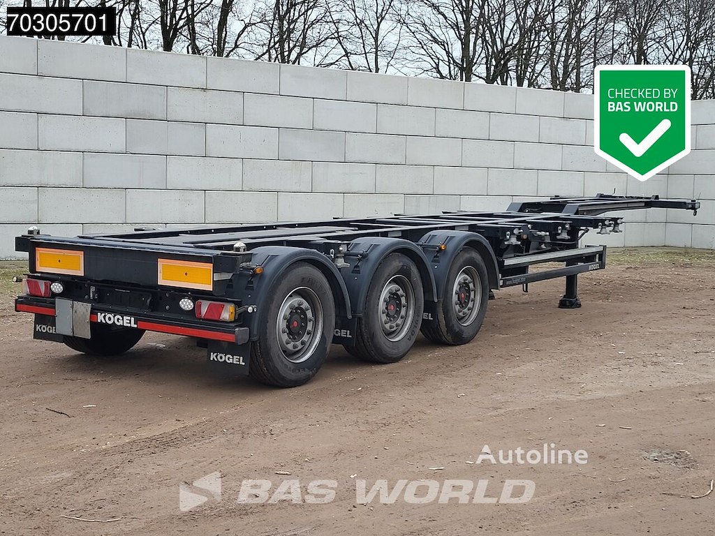 Kögel S24-2 3 axles Multi Lifting Axle poluprikolica za prevoz kontejnera