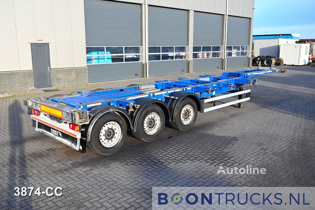 Schmitz Cargobull SCB*S3D | 2x20-30-40-45ft HC * LIFT AXLE * DISC BRAKE * EXTENDAB poluprikolica za prevoz kontejnera