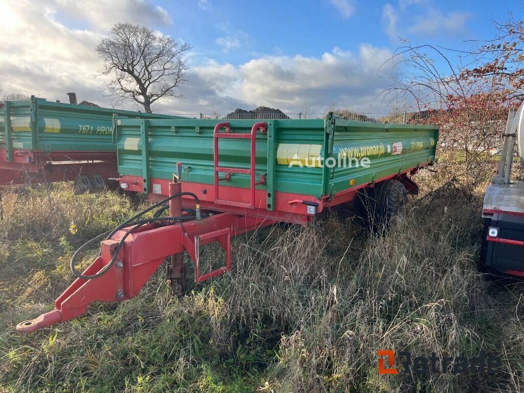 Prodaje se Pronar Vogn Pronar T671 5 tons 3 vejs tip prikolicu kiper na aukciji
