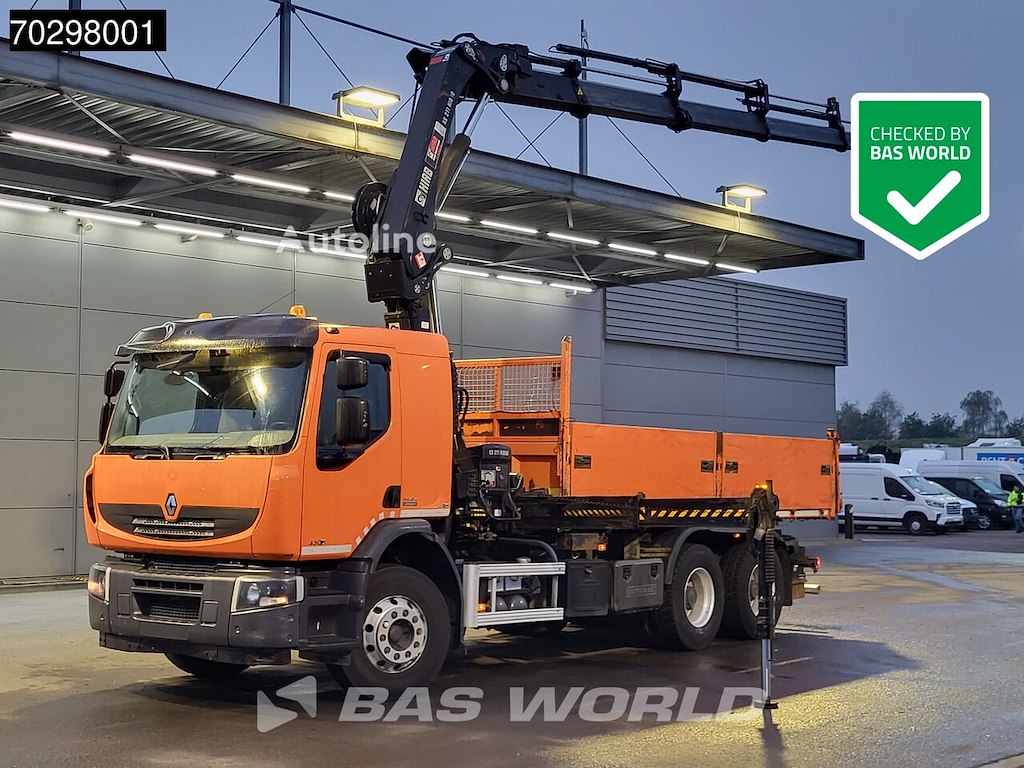 Renault Premium 430 Lander 6X4 HIAB 211 EP-4 Crane Tipper Big-Axle Autom kiper