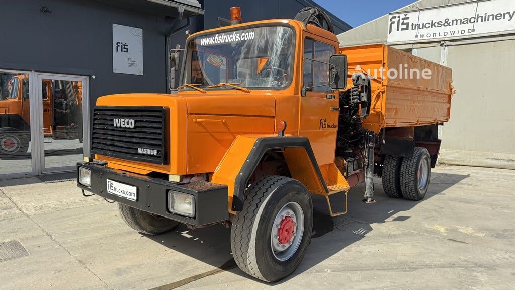 IVECO 160-23 4x4 tipper - crane 9m kiper