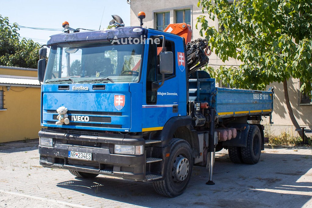 IVECO Magirus Trojstranný sklápač + ruka kiper