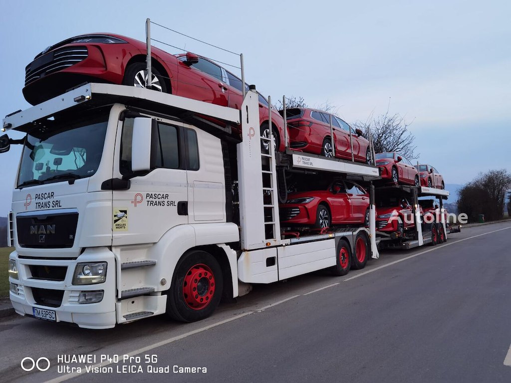 MAN TGS 35.420 autotransporter + prikolica autotransportera