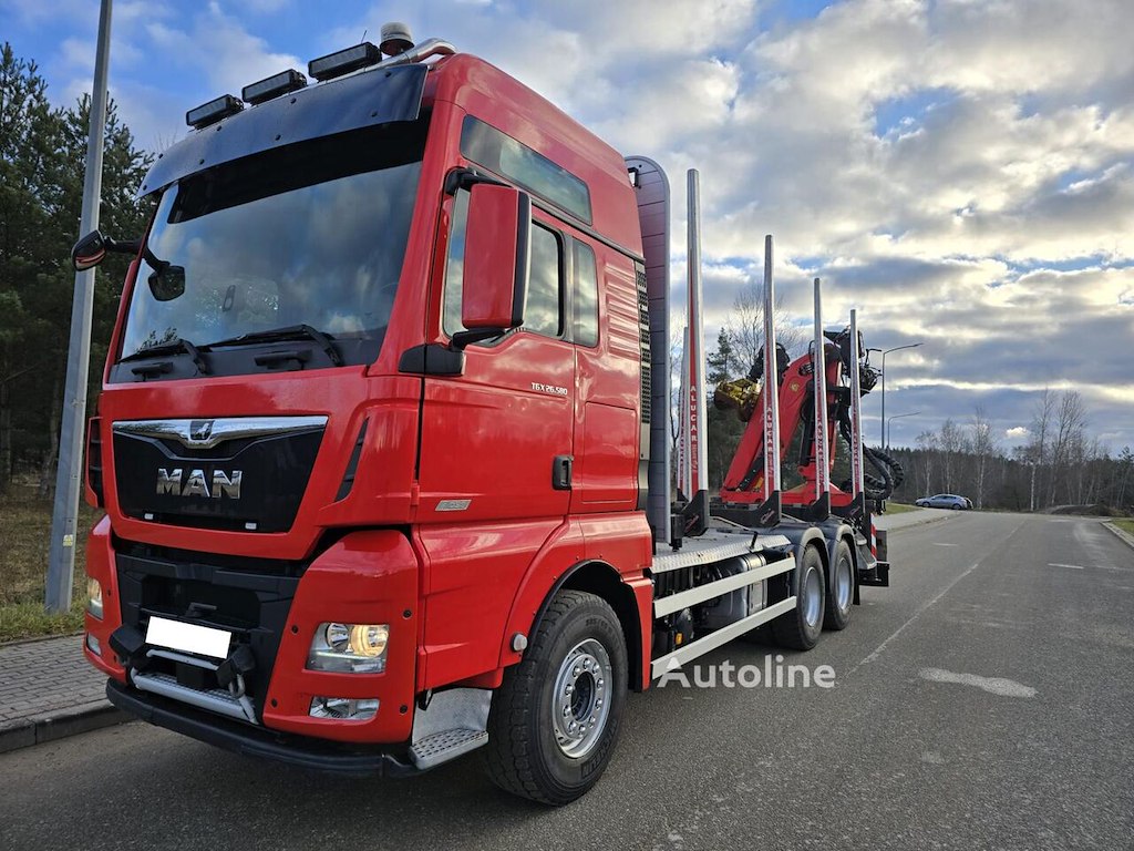 MAN TGX 26.580 kamion za prevoz drva