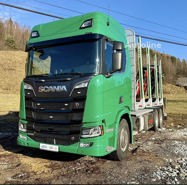 Scania R580 kamion za prevoz drva