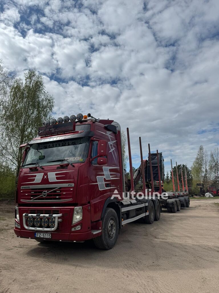 Volvo FH 540 kamion za prevoz drva + šumarska prikolica