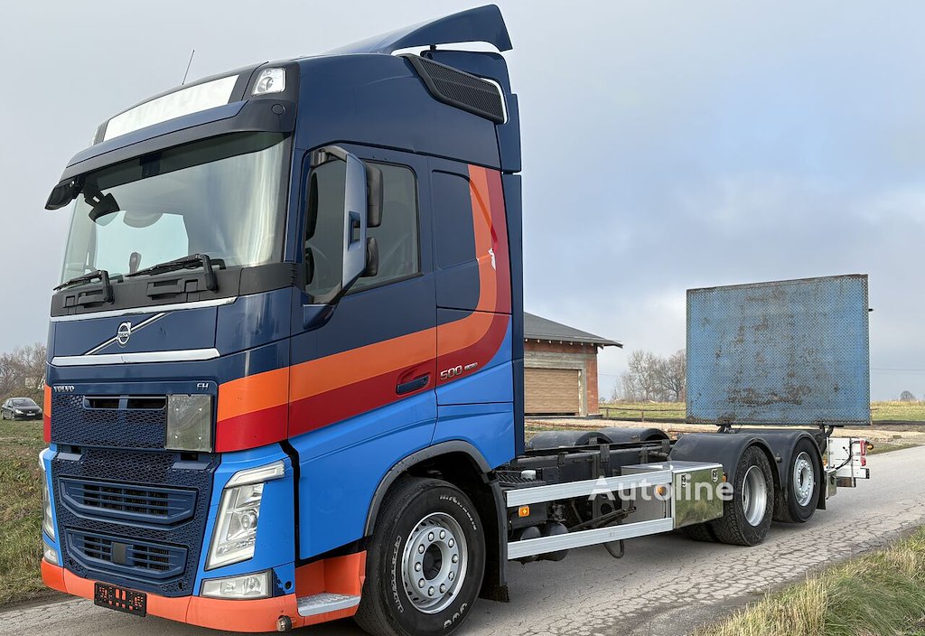 Volvo FH 500 6x2 BDF rama do zabudowy vozilo za prevoz kontejnera