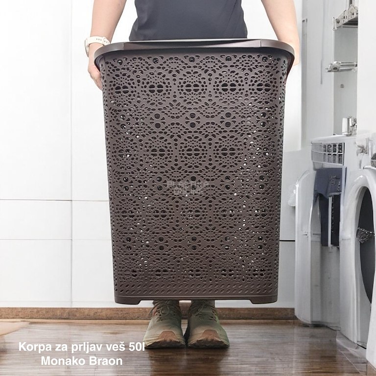 Korpa za veš 50L MONAKO BRAON