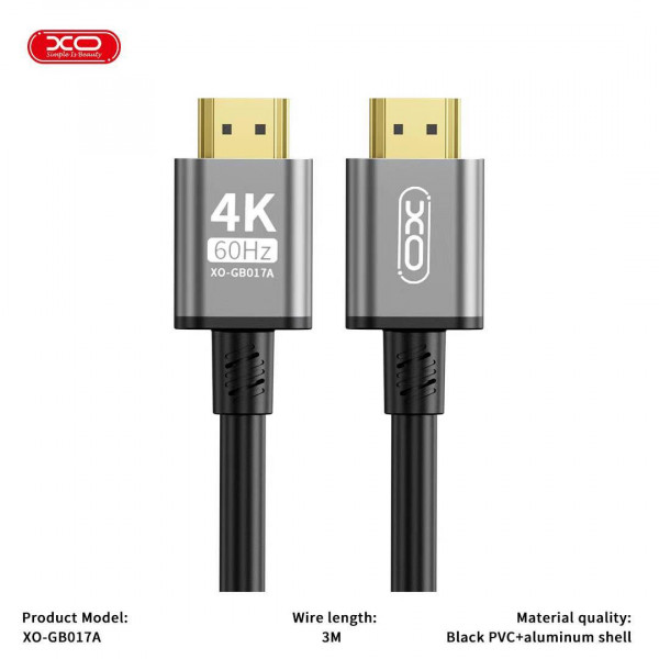 XO HDMI kabl v2.0 GB017A 3m