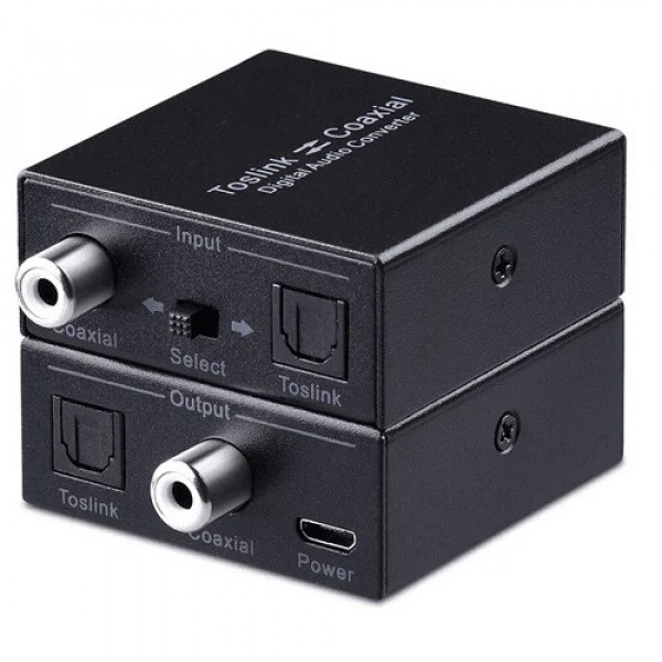 Toslink & Coaxial konvertor KT-D2CB.50B crni