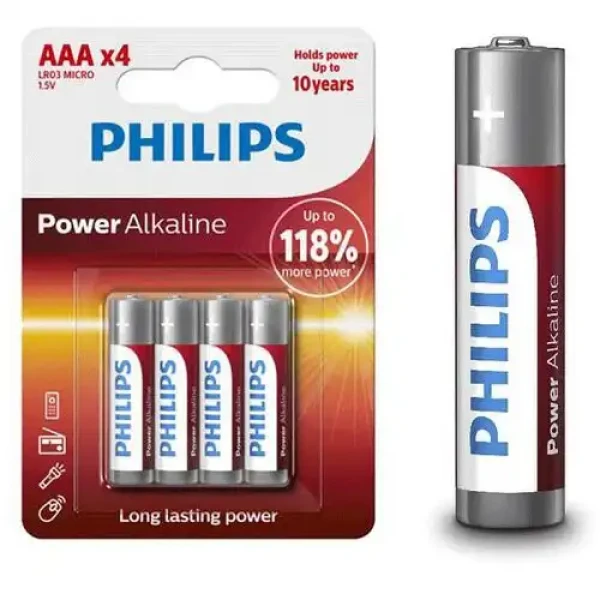 Philips Powerlife Baterija LR03AAA LR03P4B05 (14)