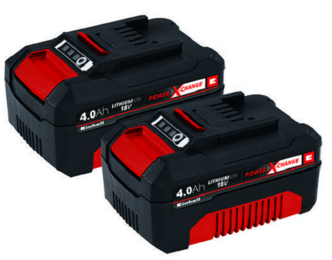 2 x Baterije Power X-Change 18V 4,0Ah Twinpack plus Einhell(3518
[4511629]