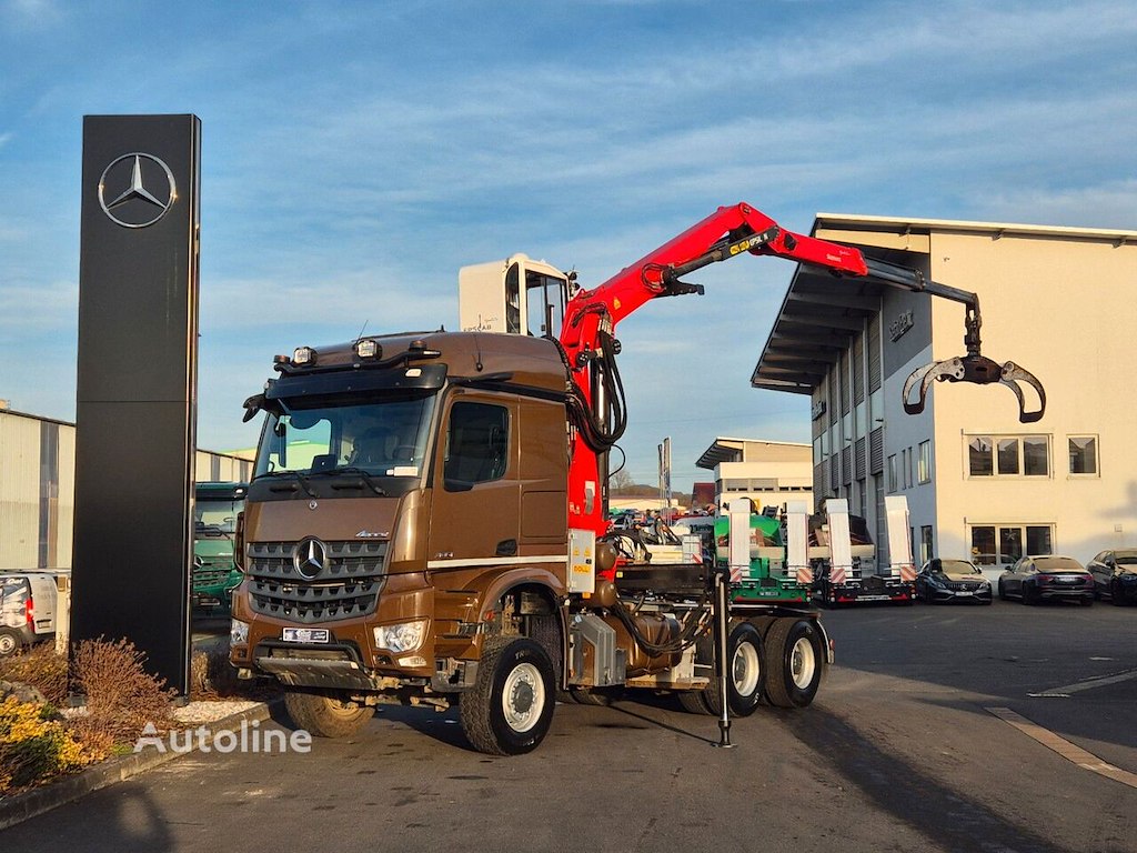 Mercedes-Benz Arocs 3351 LS 6x6 Palfinger S260Z96 Y Crane tegljač
