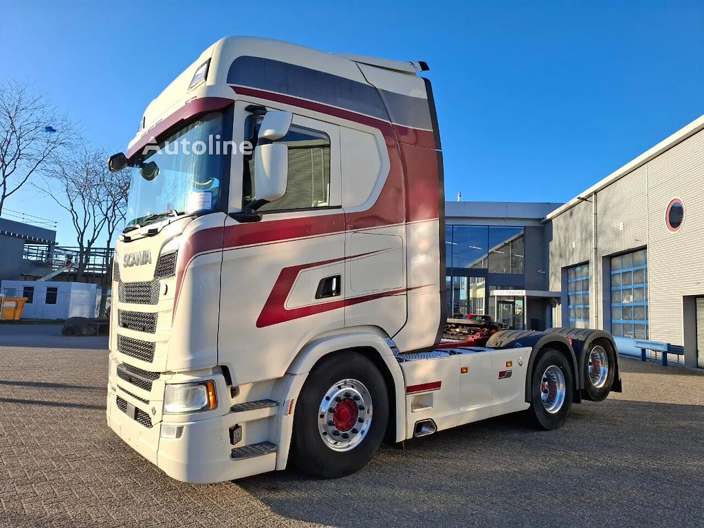 Scania NGS S650 V8 / BOOGIE / RETARDER / 633398KM / 9 TON FRONT AXLE / tegljač