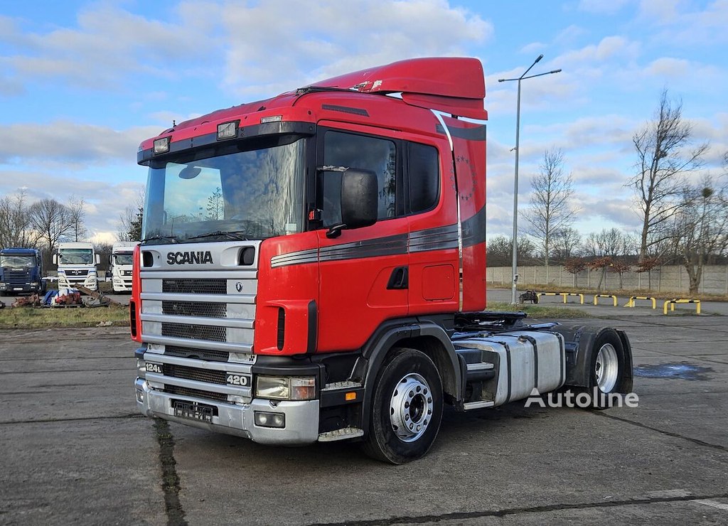 Scania 124L420 PDE - manual 12 gears - retarder - airco ! tegljač