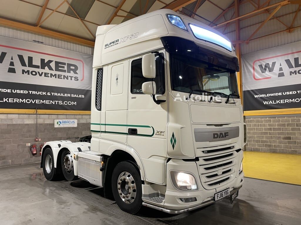 DAF XF 510 SUPER SPACE CAB *EURO 6* 6X2 TRACTOR UNIT – 2016 – FJ16 Y tegljač