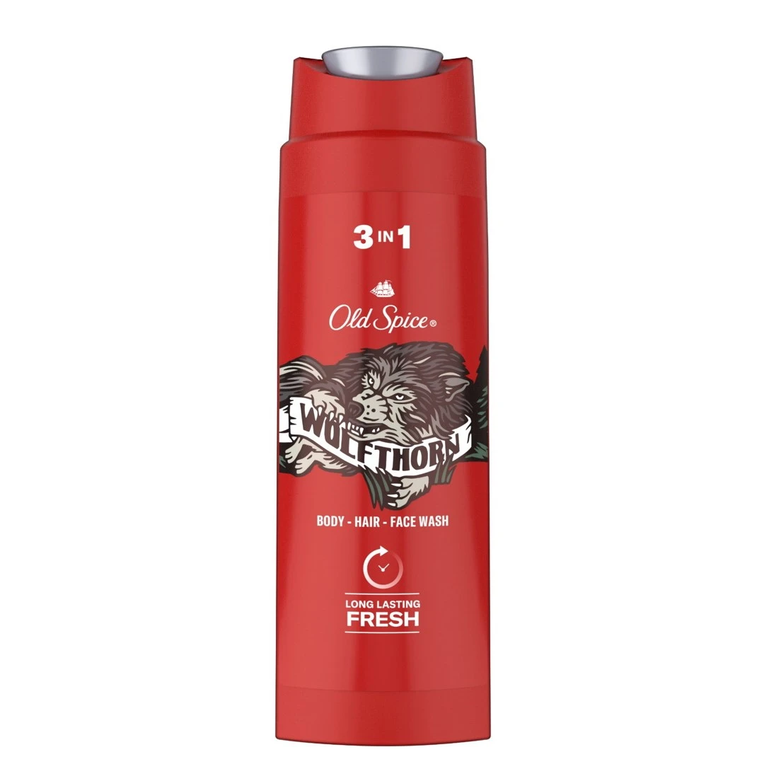 OLD SPICE GEL ZA TUŠIRANJE 400ML 3IN1 WOLFTHORN