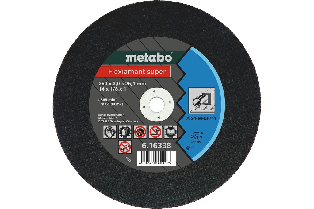 Rezna ploča 350x3x25.4 Flexiamant super Metabo(1848)
[616338000]