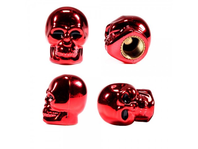 Crvene kapice za ventile - Red Eyes Skull