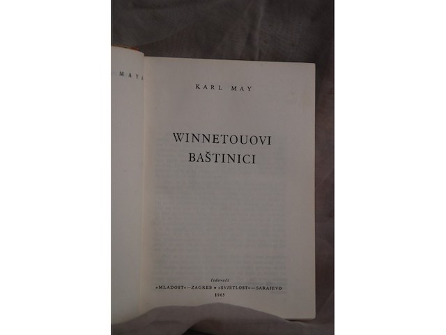 Karl Maj - Vinetuovi bastinici