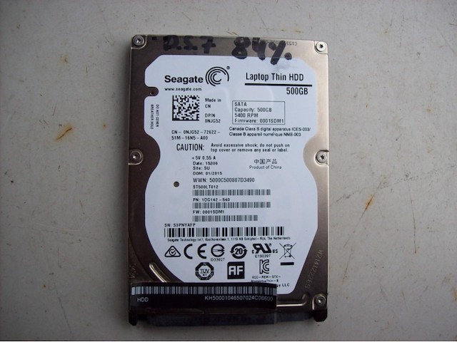 500 Gb sata II  Seagate 2.5 inca ST500LT012
