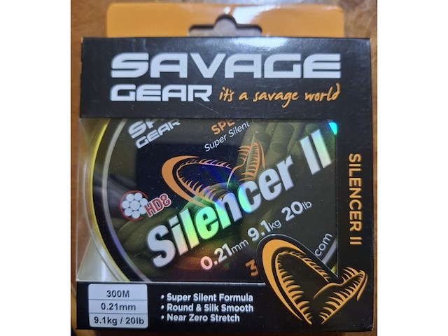 SavageGear Silencer II 300m yellow 0.21