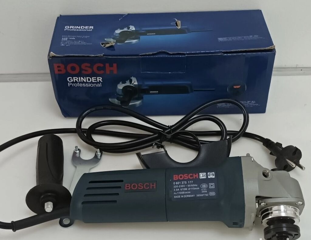 BOSCH Professional ugaona brusilica, model Tehničke specifikacije: -