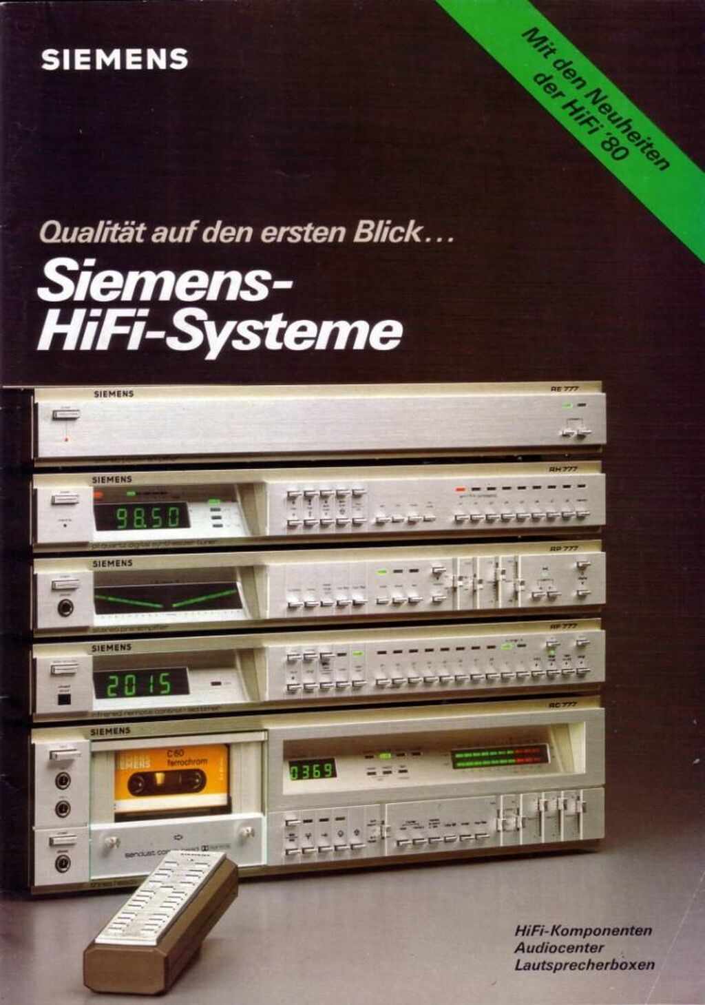 Siemens komplet iz 1979. g. koji je koštao 4000dem. (bez gramofona je