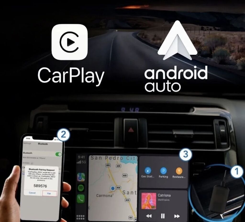 Bežični adapter za Apple CarPlay i Android Auto (USB) - Omogućava