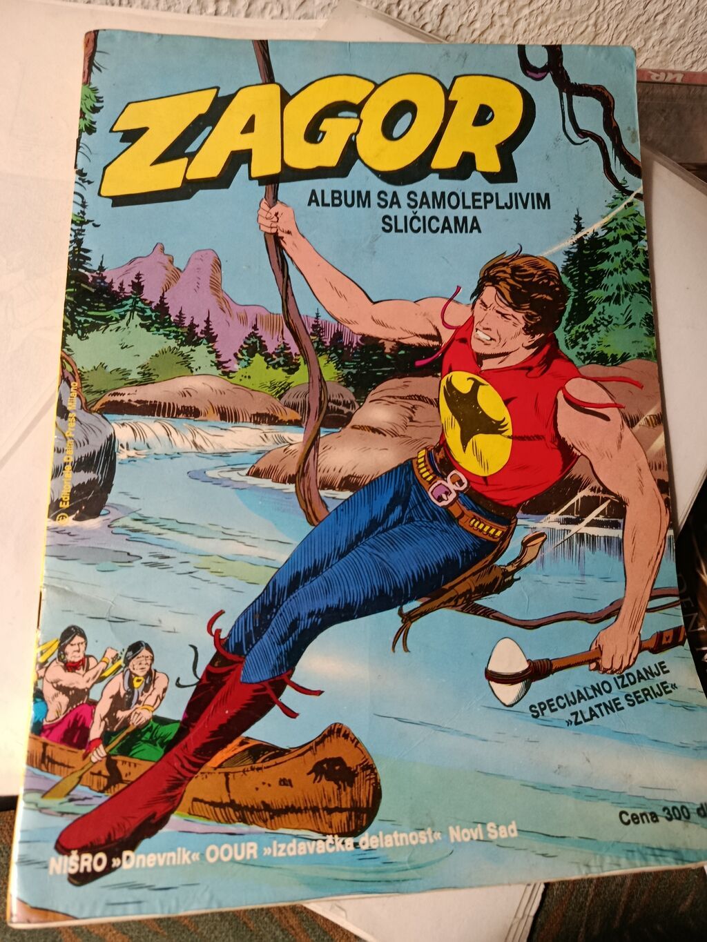 Zagor – Album sa samolepljivim sličicama Na srednjoj strani jedna