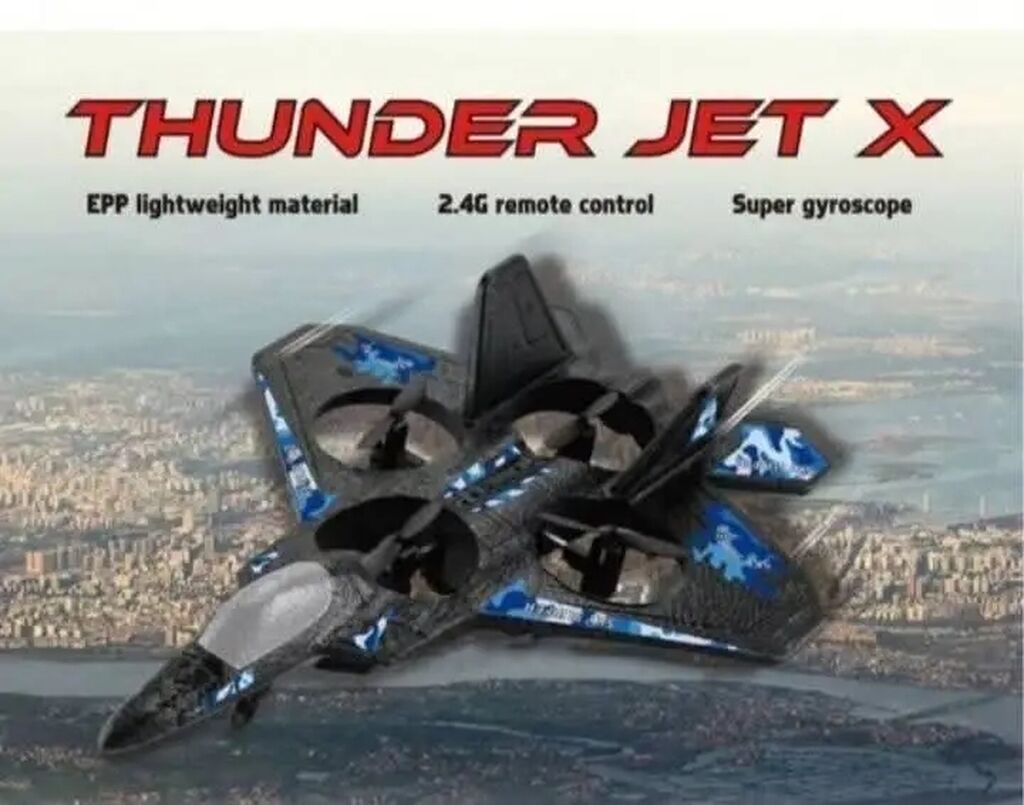 THUNDER JET X – daljinski upravljani avion/dron/kvad­jet - Dizajn sa