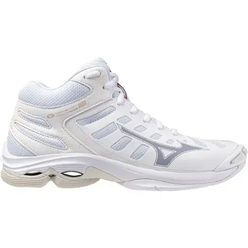 Mizuno Ženske patike za odbojku Wave Voltage 2 Mid, Bele