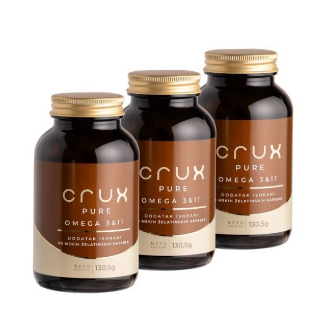 CRUX PURE OMEGA 3&11 meke želatinozne kapsule, 90kom PAKET 3 KUTIJE