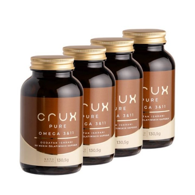 CRUX PURE OMEGA 3&11 meke želatinozne kapsule, 90kom PAKET 4 KUTIJE