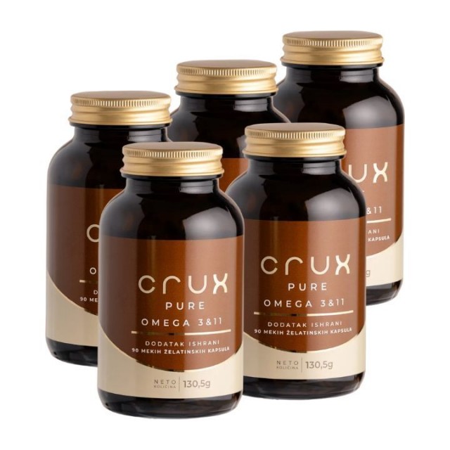 CRUX PURE OMEGA 3&11 meke želatinozne kapsule, 90kom PAKET 5 KUTIJA