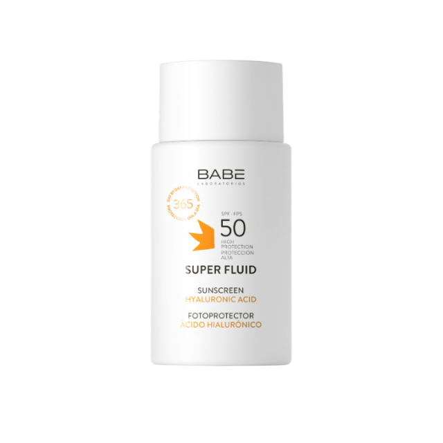 BABE SUNSCREEN SUPER FLUID FACIAL SPF50, fluid za lice sa zaštitom od sunca, 50ml