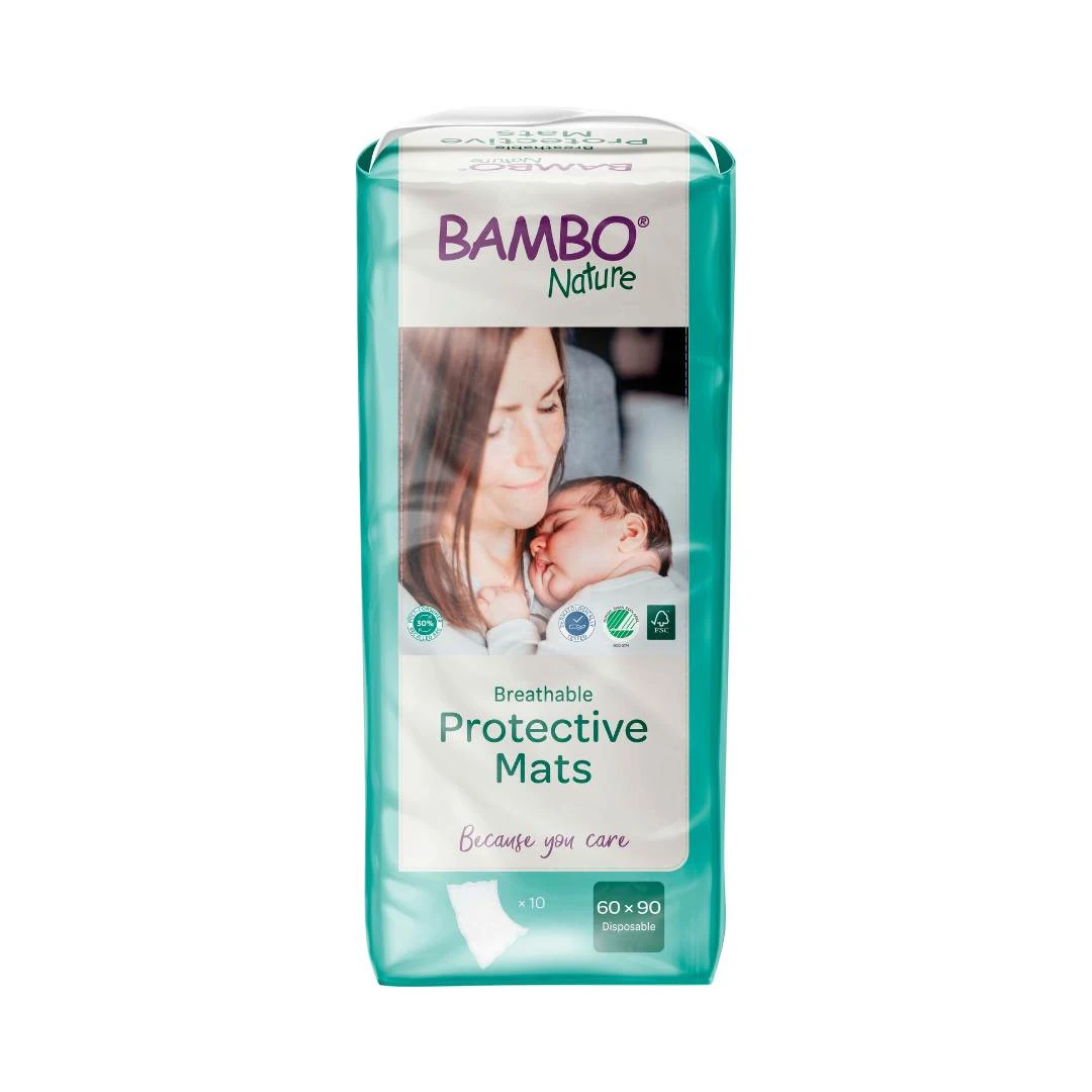 BAMBO® Nature Podmetač za Bebe 60x90 cm 10 Komada