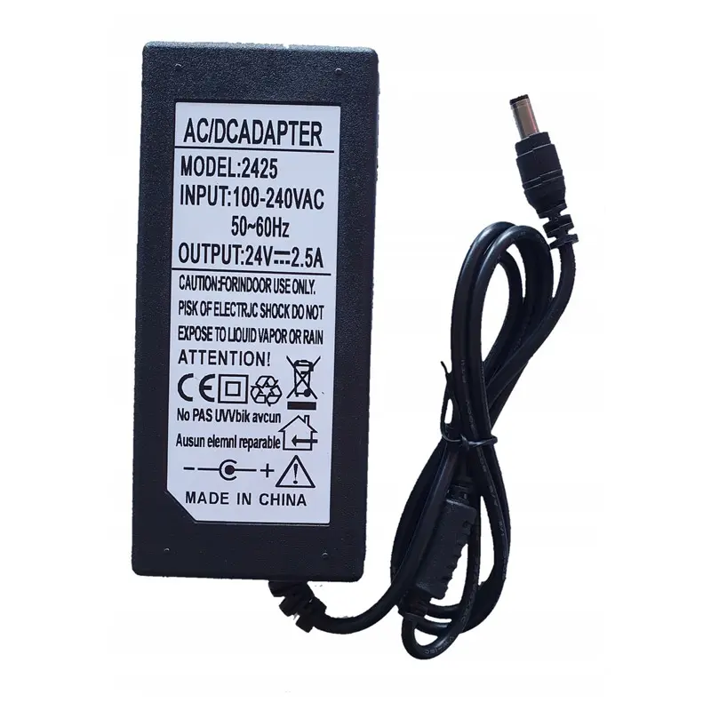 Adapter AC/DC, 24V, 2.5A, 60W