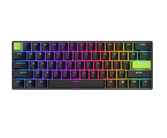 RK ROYAL KLUDGE C61 HE 61 Keys RGB Hot-Swappable Custom Magnetic Keyboard 8K