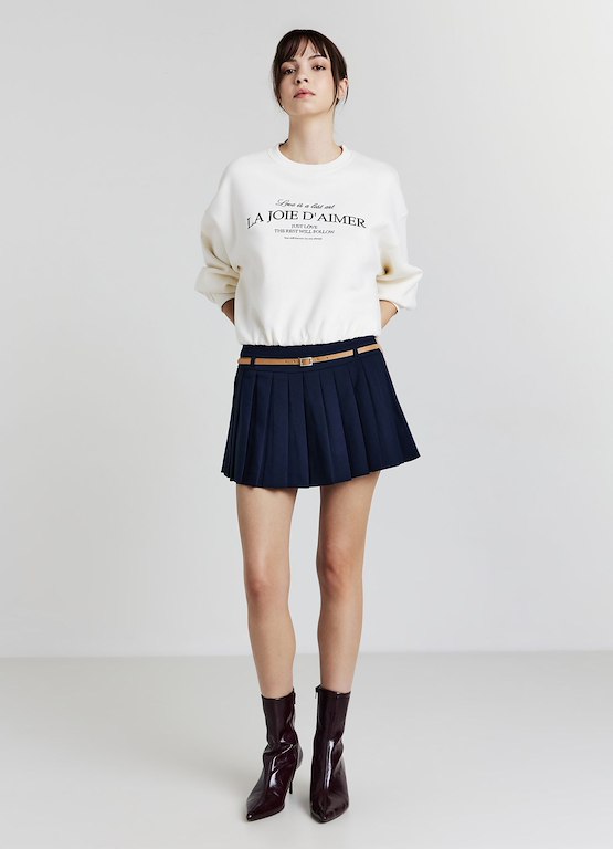 SWEATSHIRT WITH EMBROIDERED LETTERING VAR BELA VUNA