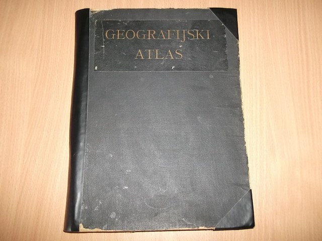 1928. Geografijski atlas - Dr Milan šenoa